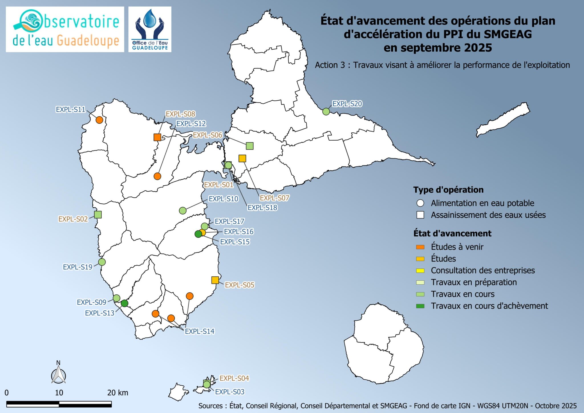État d’avancement des opérations de l'action 3 du plan d'accélération ...
